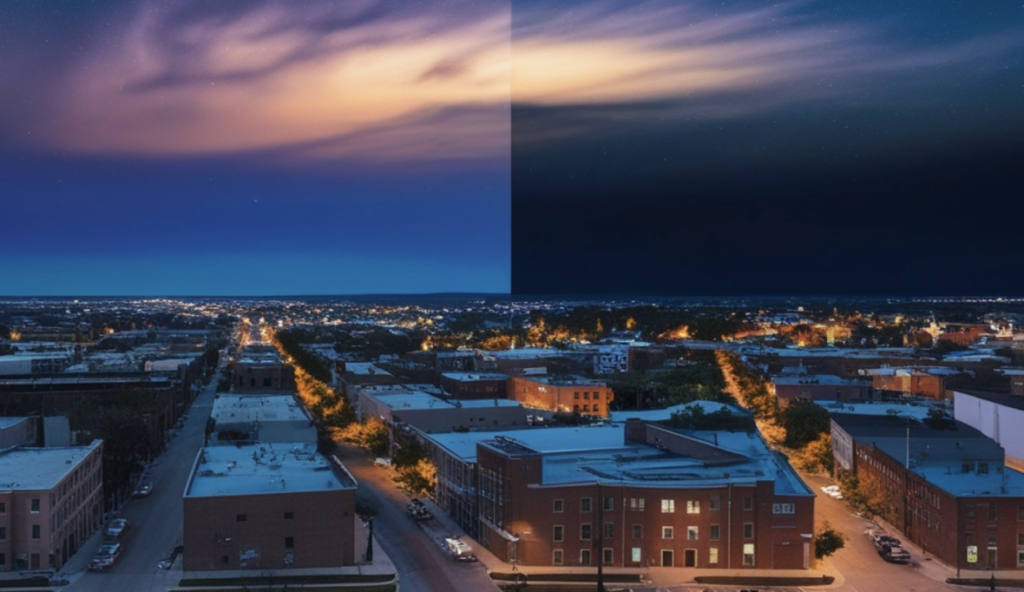 Time-Lapse of Urban Light Pollution Reduction: Tracking Success in ...
