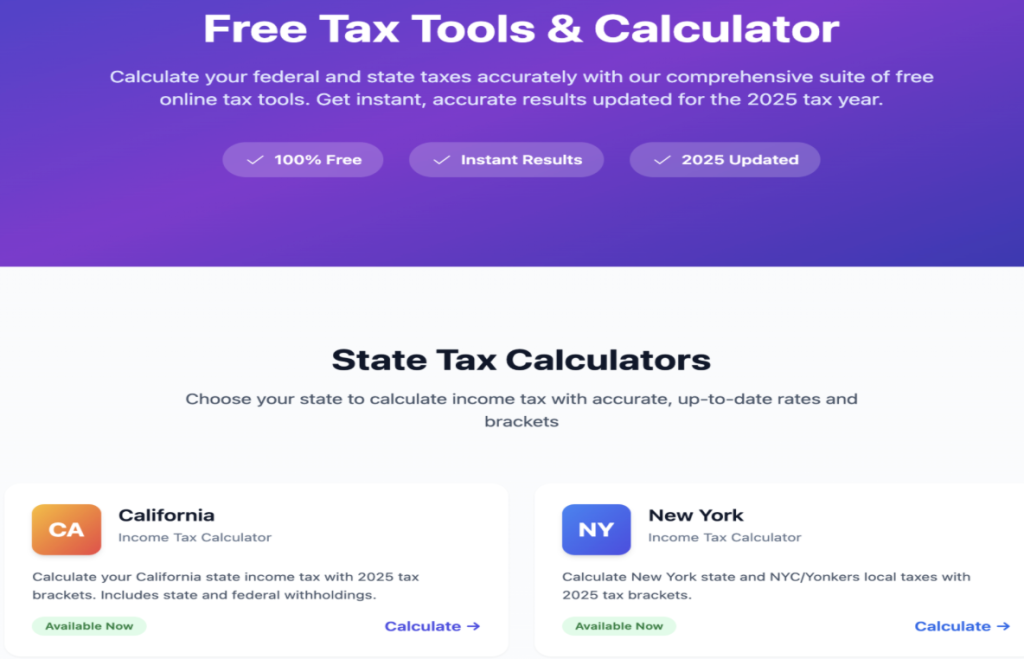 Instant Tax Estimates: Use TaxTools AI for Precise Federal & State ...
